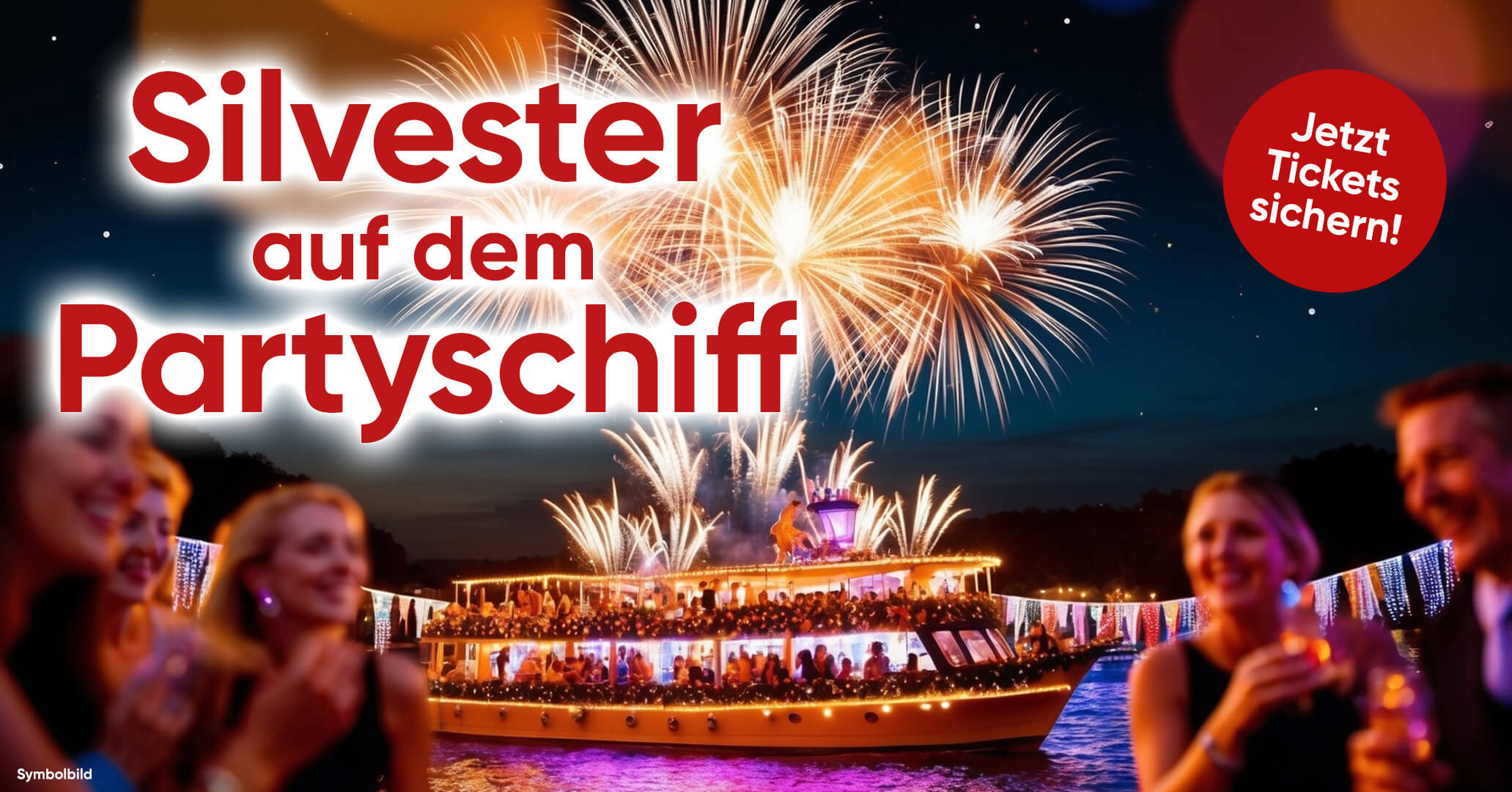 Silvester-Bootsparty 2024 in Hamburg